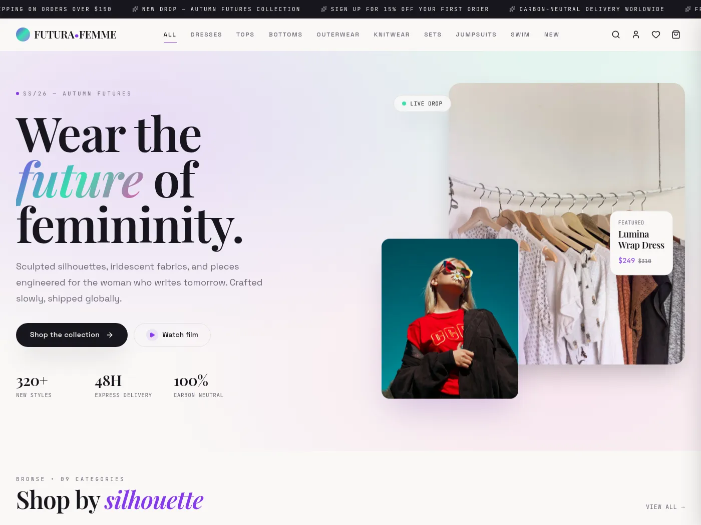 Futura Femme Fashion UI