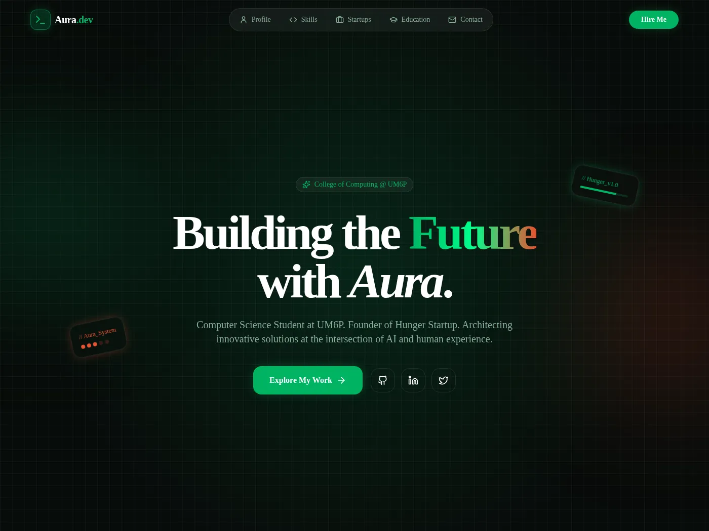 Aura Portfolio Site