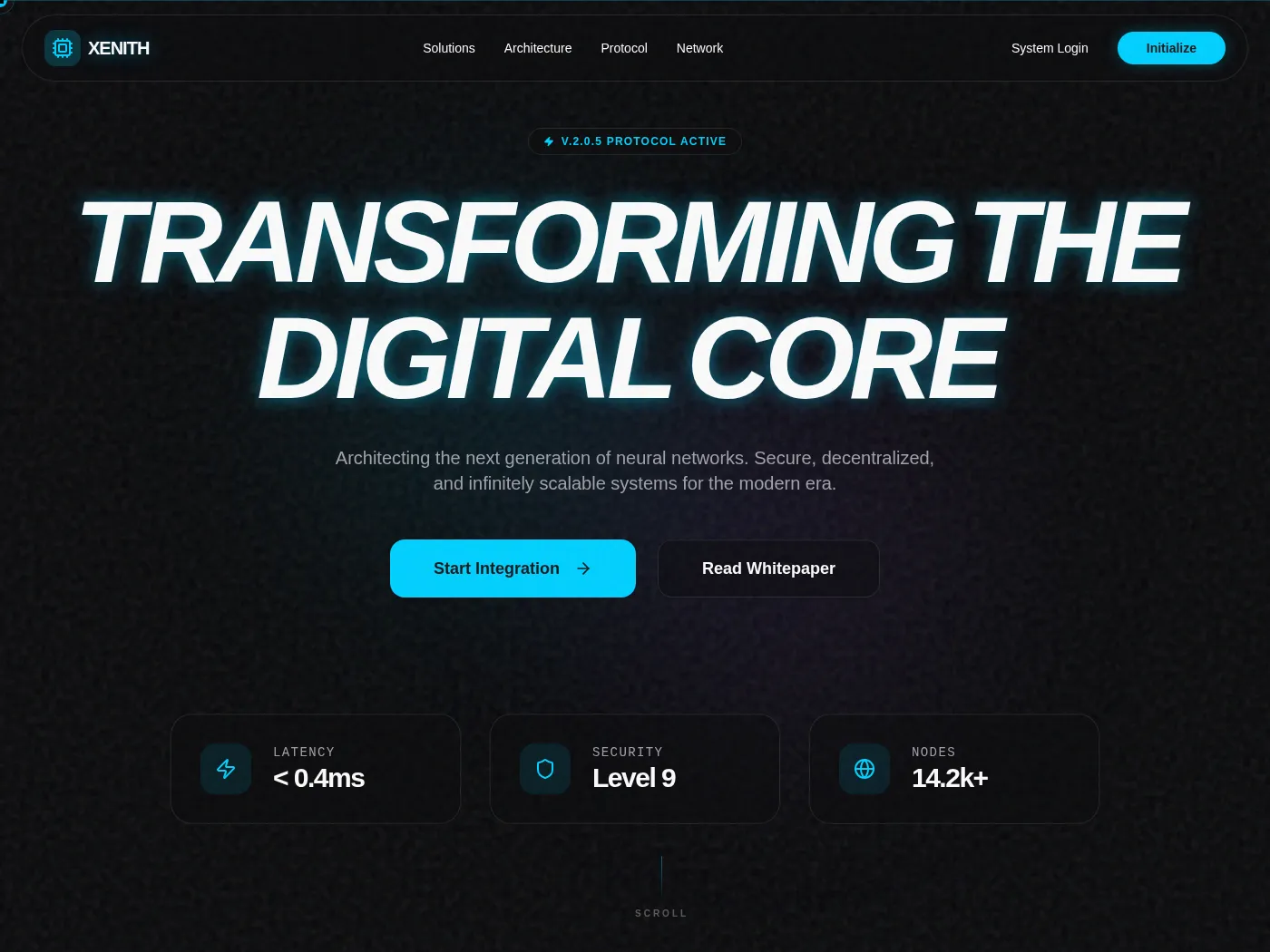 Woaw Futuristic Webflow
