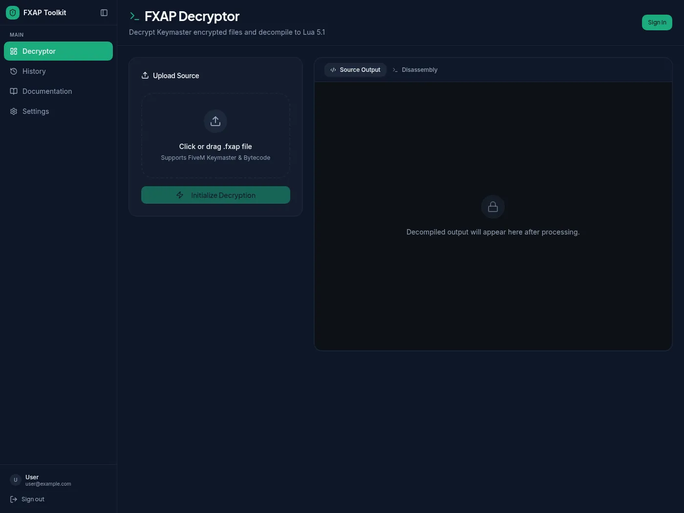 FXAP Decrypt Toolkit
