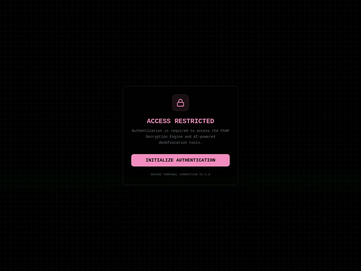 FXAP Decrypt Utility