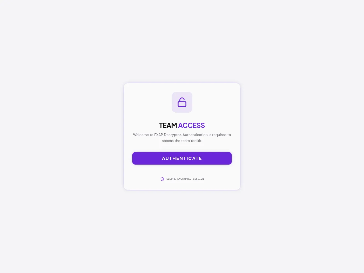FXAP Decryption Tool