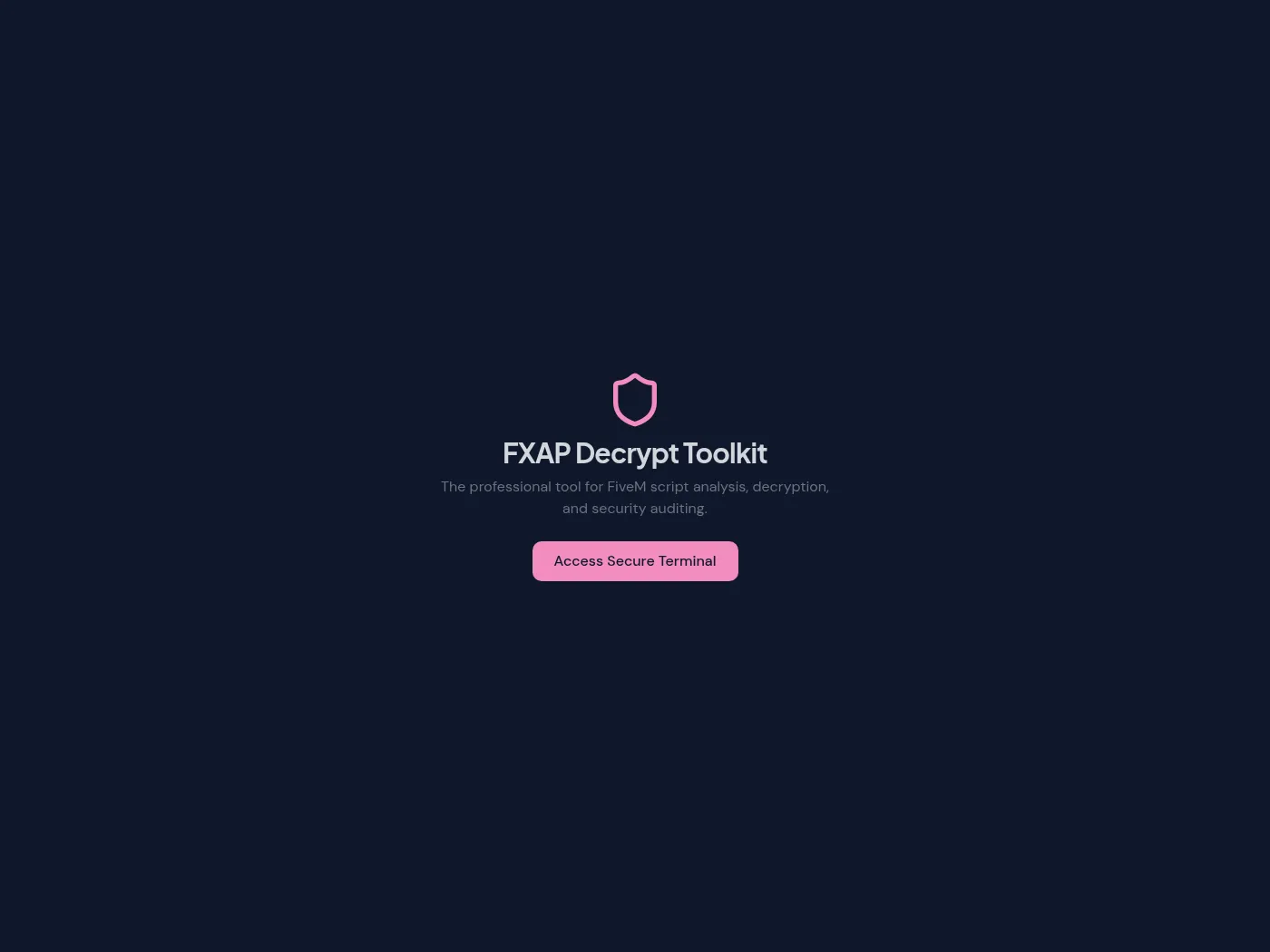 FXAP Decrypt Toolkit