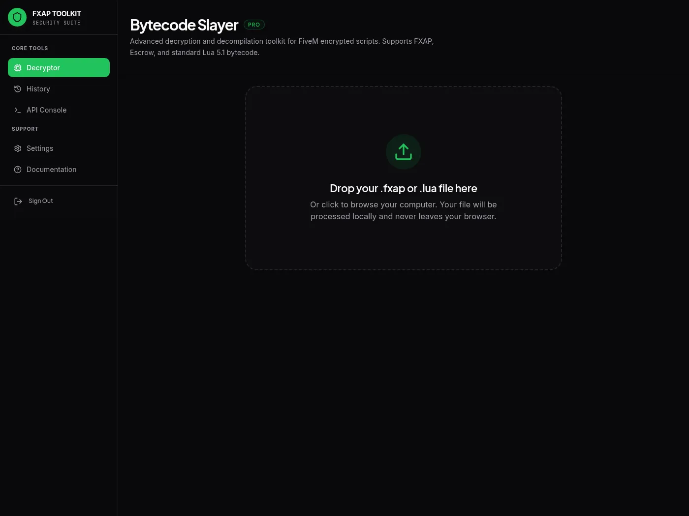 FXAP Decrypt Toolkit