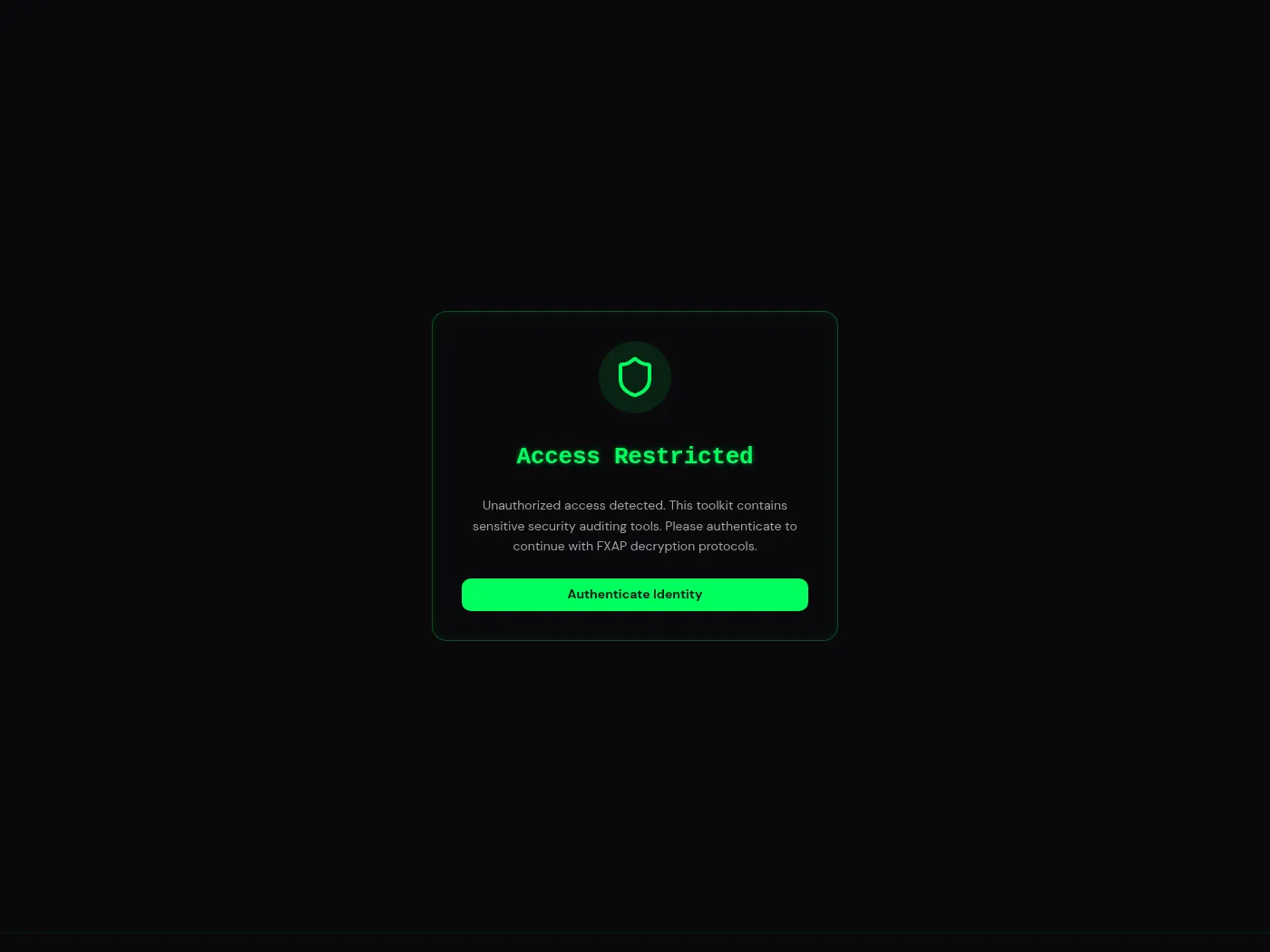 FXAP Decrypt Toolkit