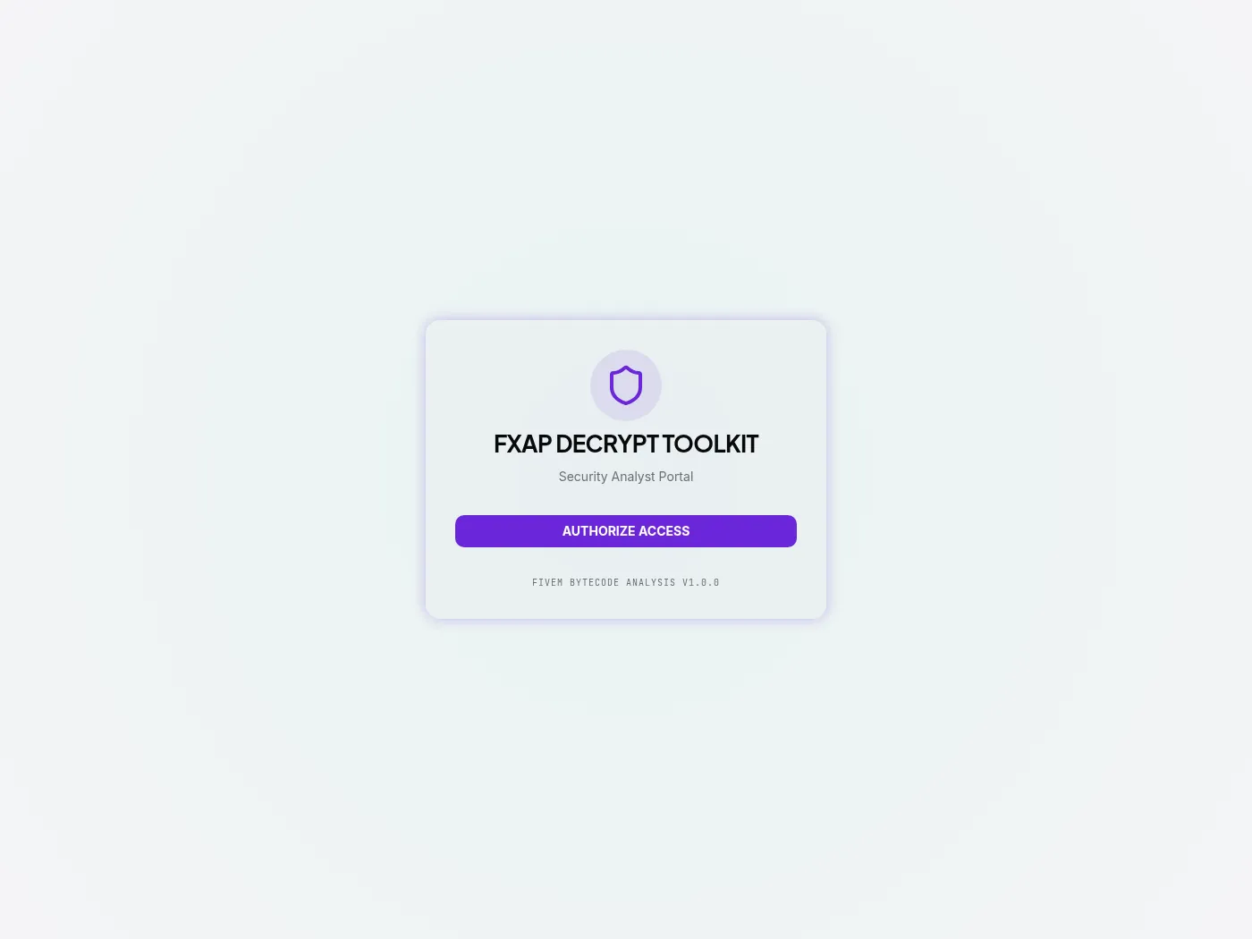 FXAP Decrypt Toolkit