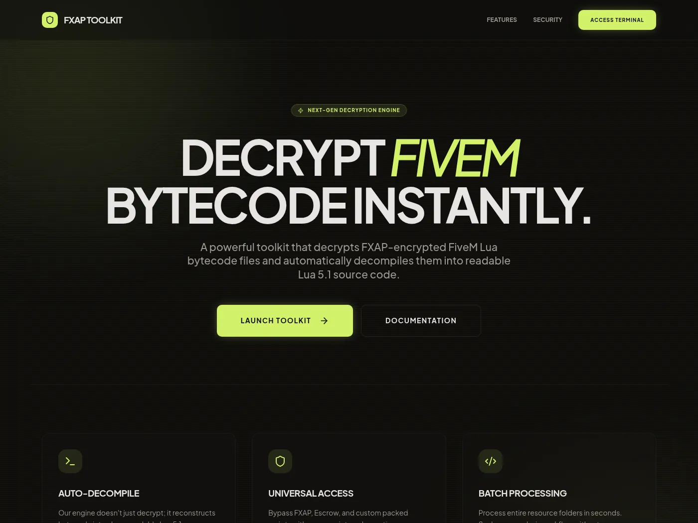 FXAP Decrypt Toolkit