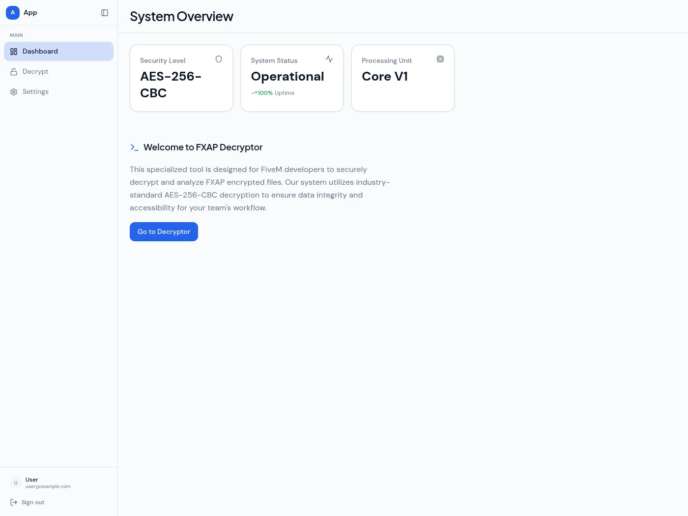 FXAP Decryption Tool