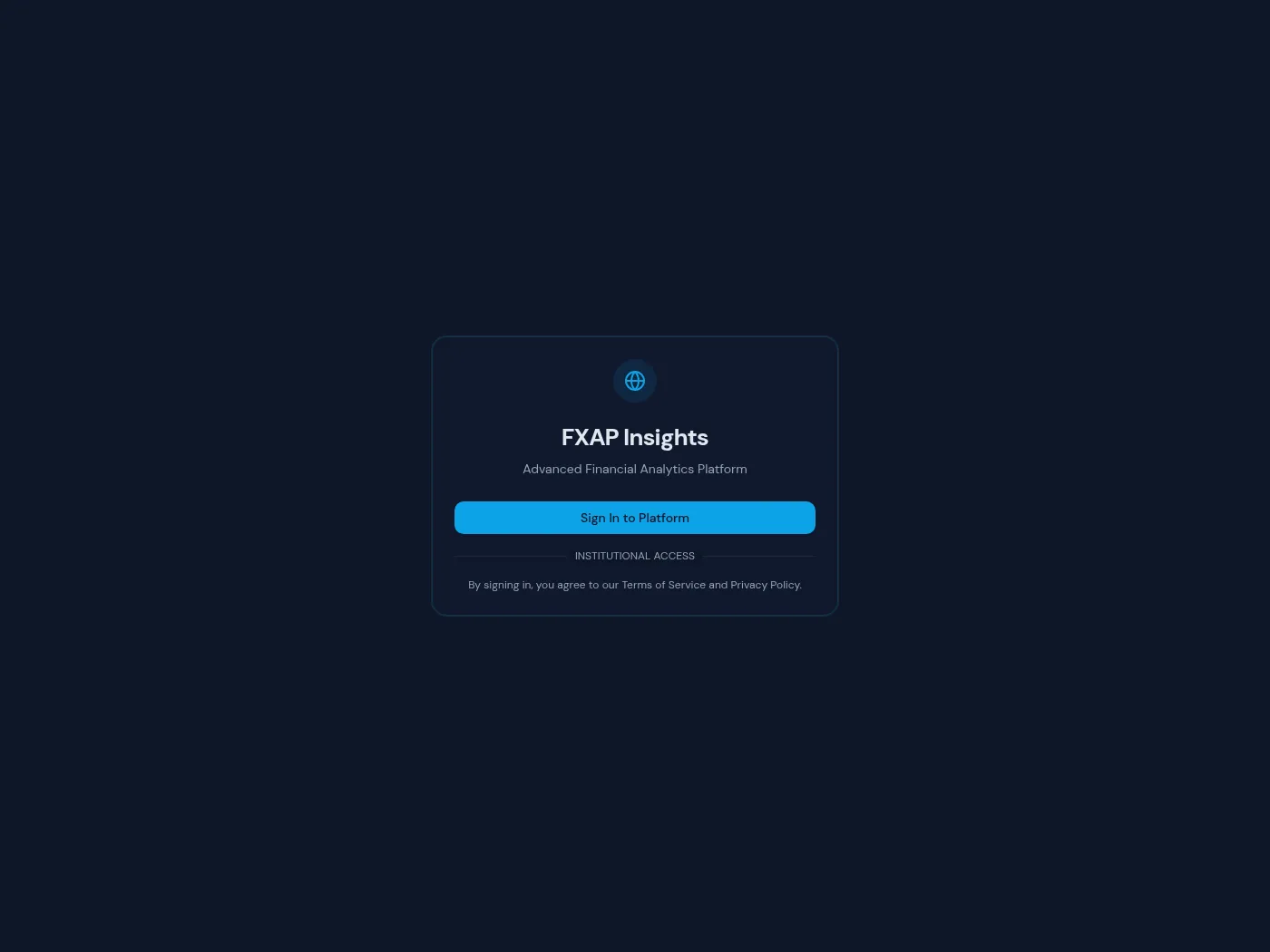FXAP Insights Platform