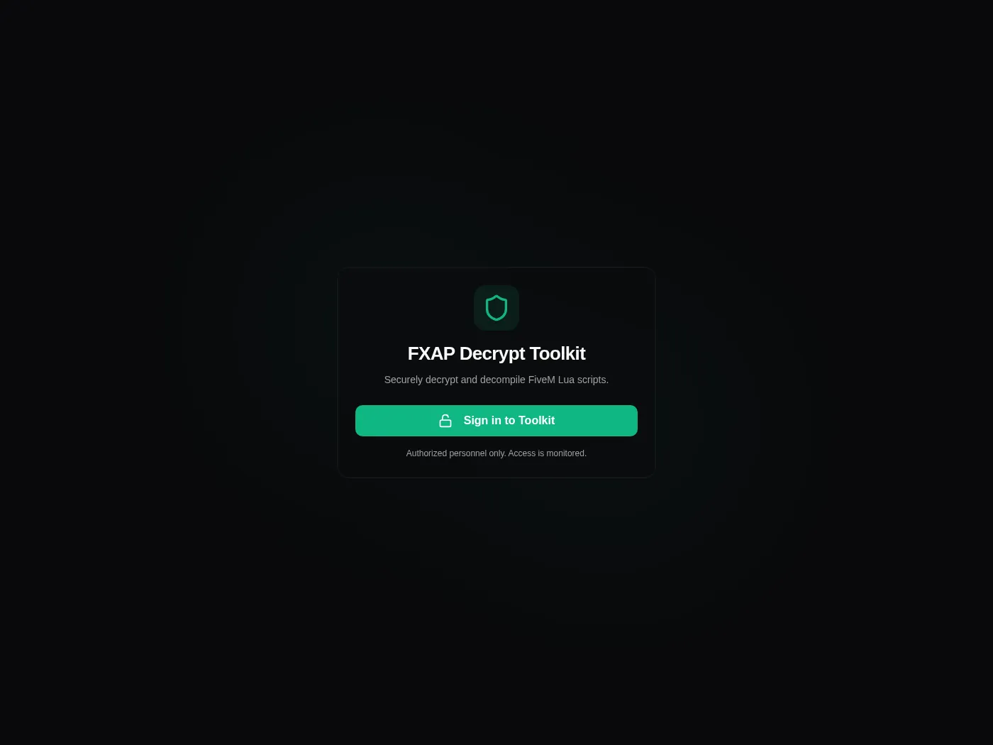 FXAP Lua Decrypt Toolkit