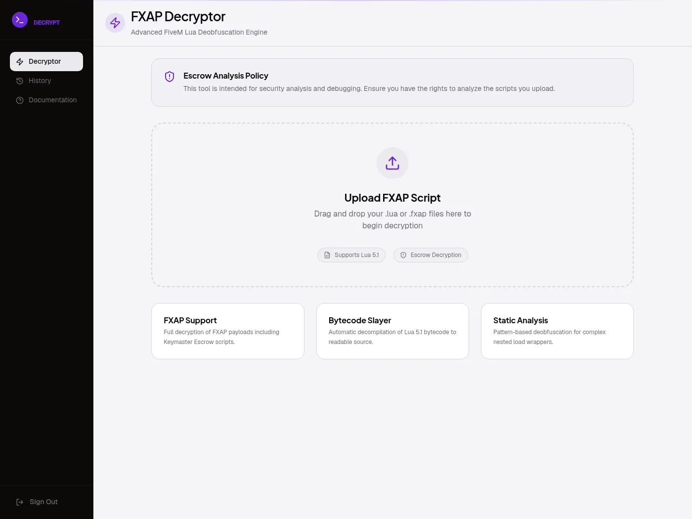 FXAP Lua Decrypt Toolkit