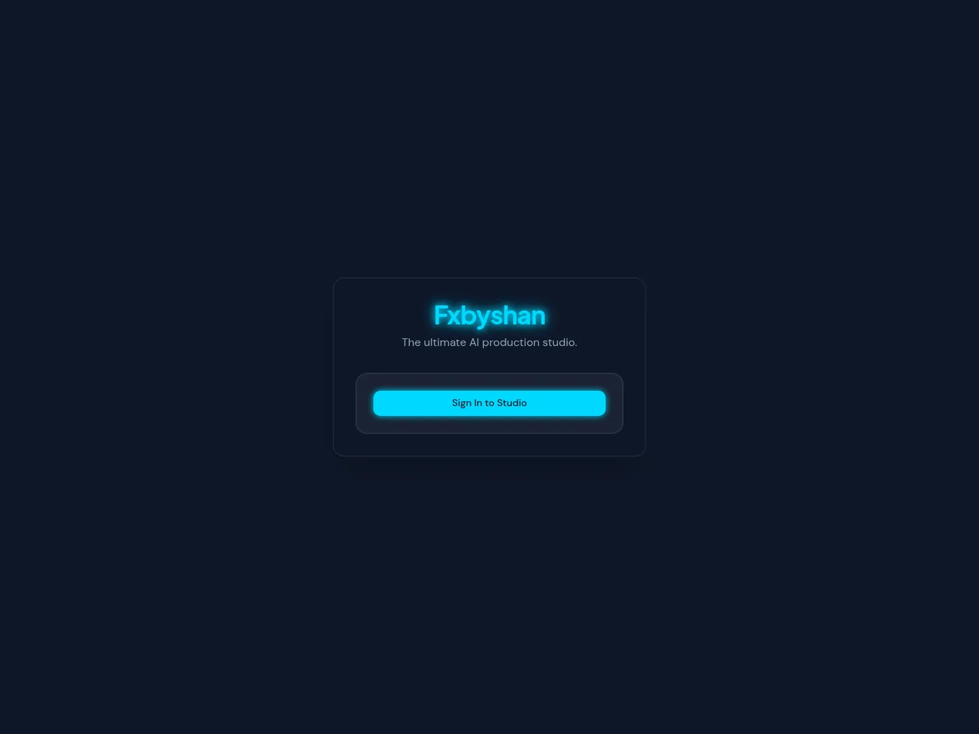 Fxbyshan AI Studio