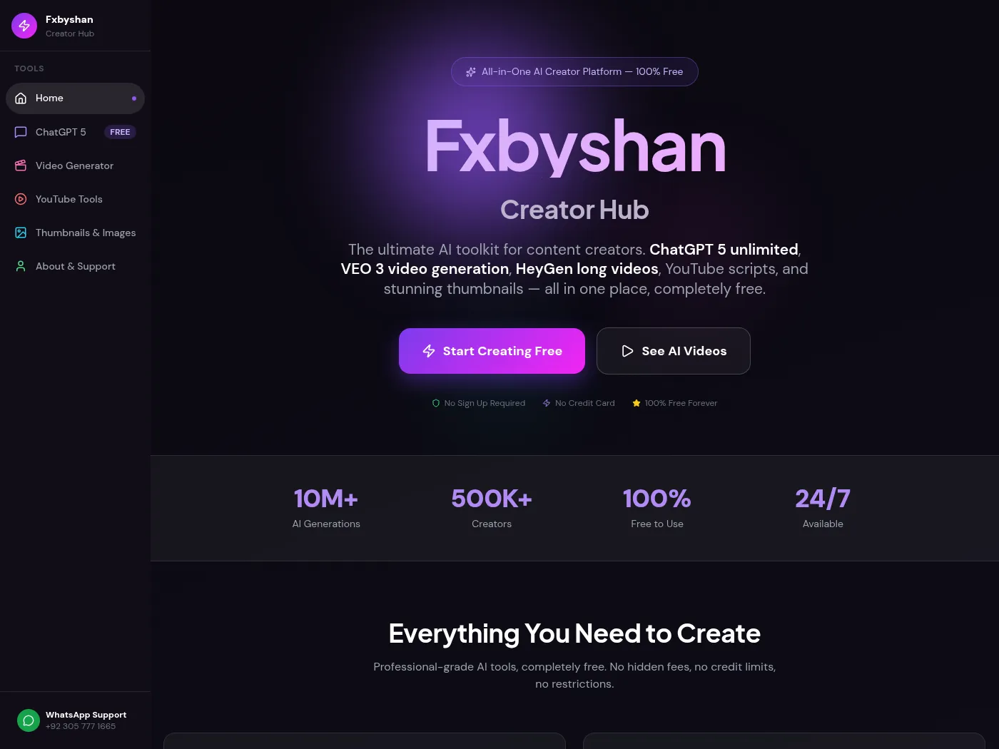 Fxbyshan Creator Hub
