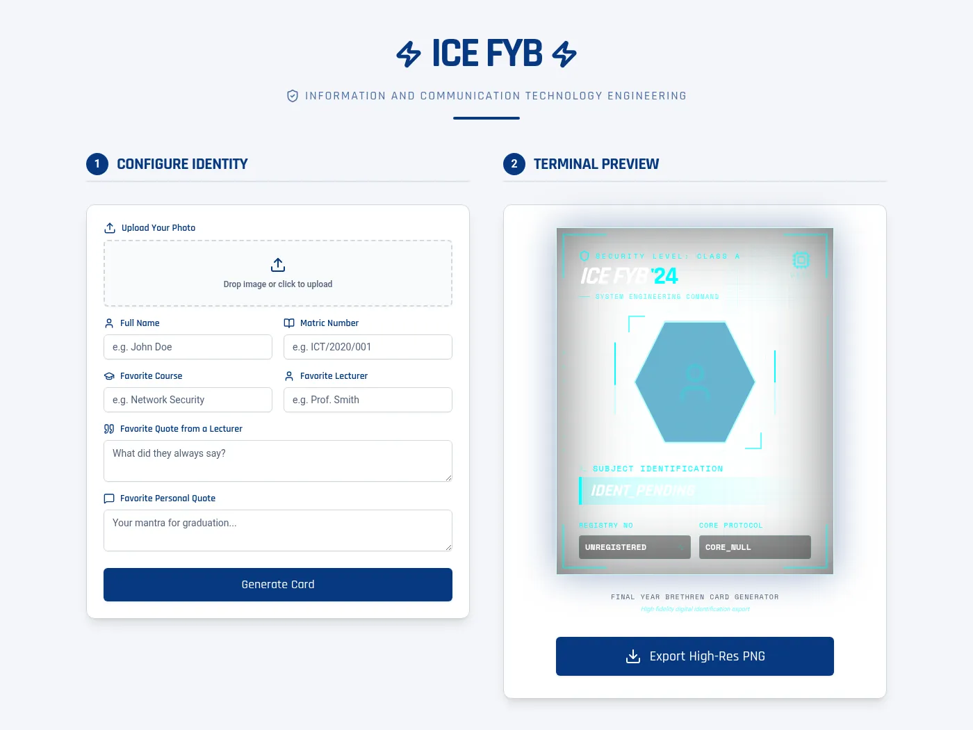 FYB Card Generator