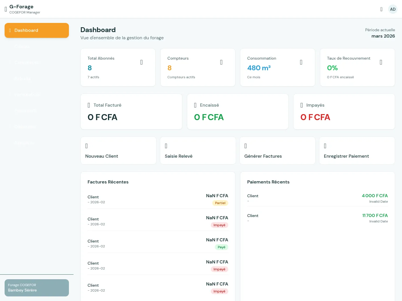G-Forage Manager SaaS