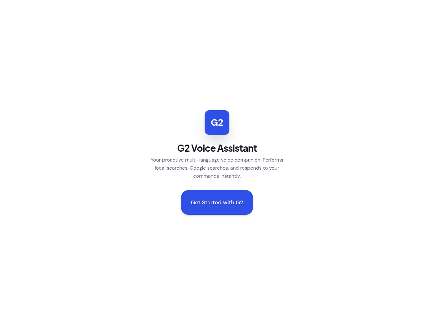 G2 Voice Assistant