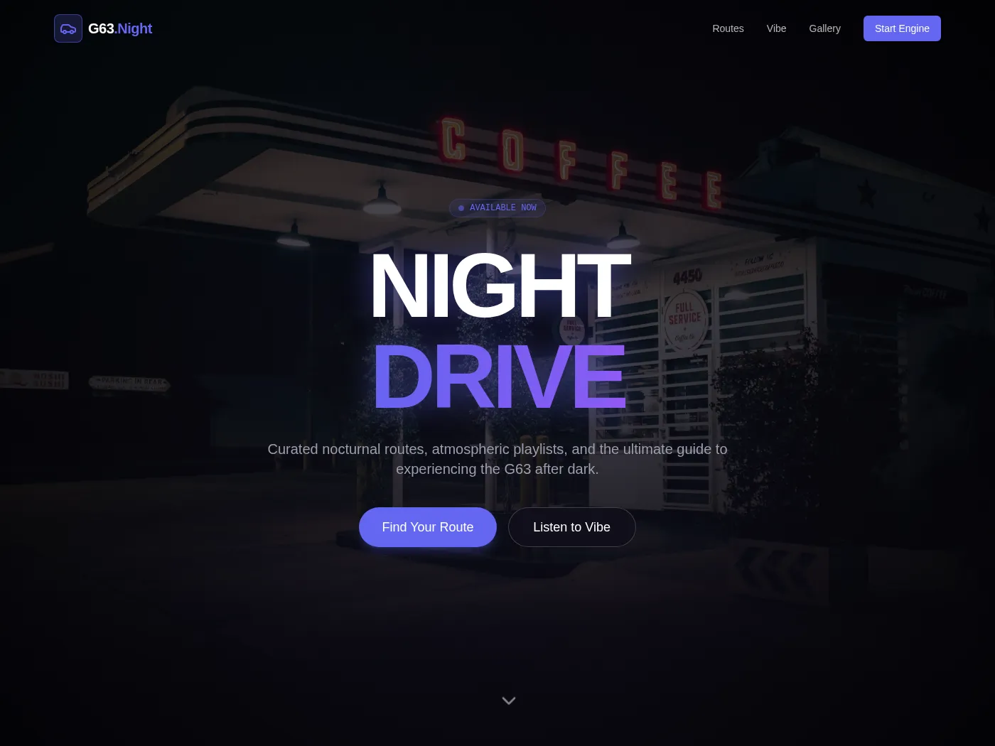 G63 Night Drive Guide