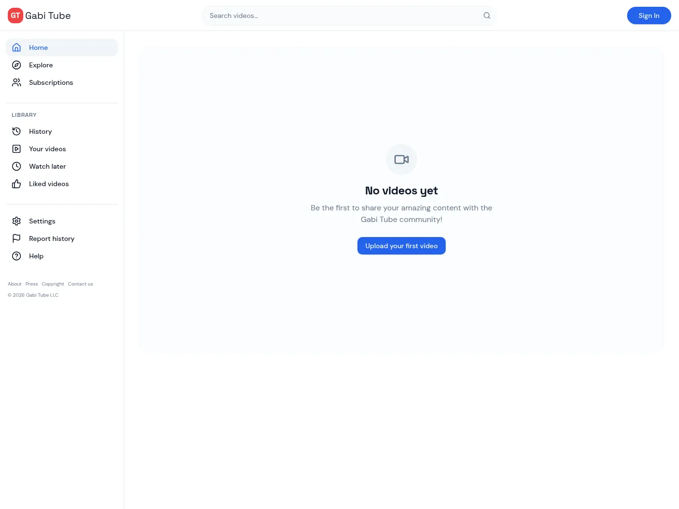 Gabi Tube Video Platform