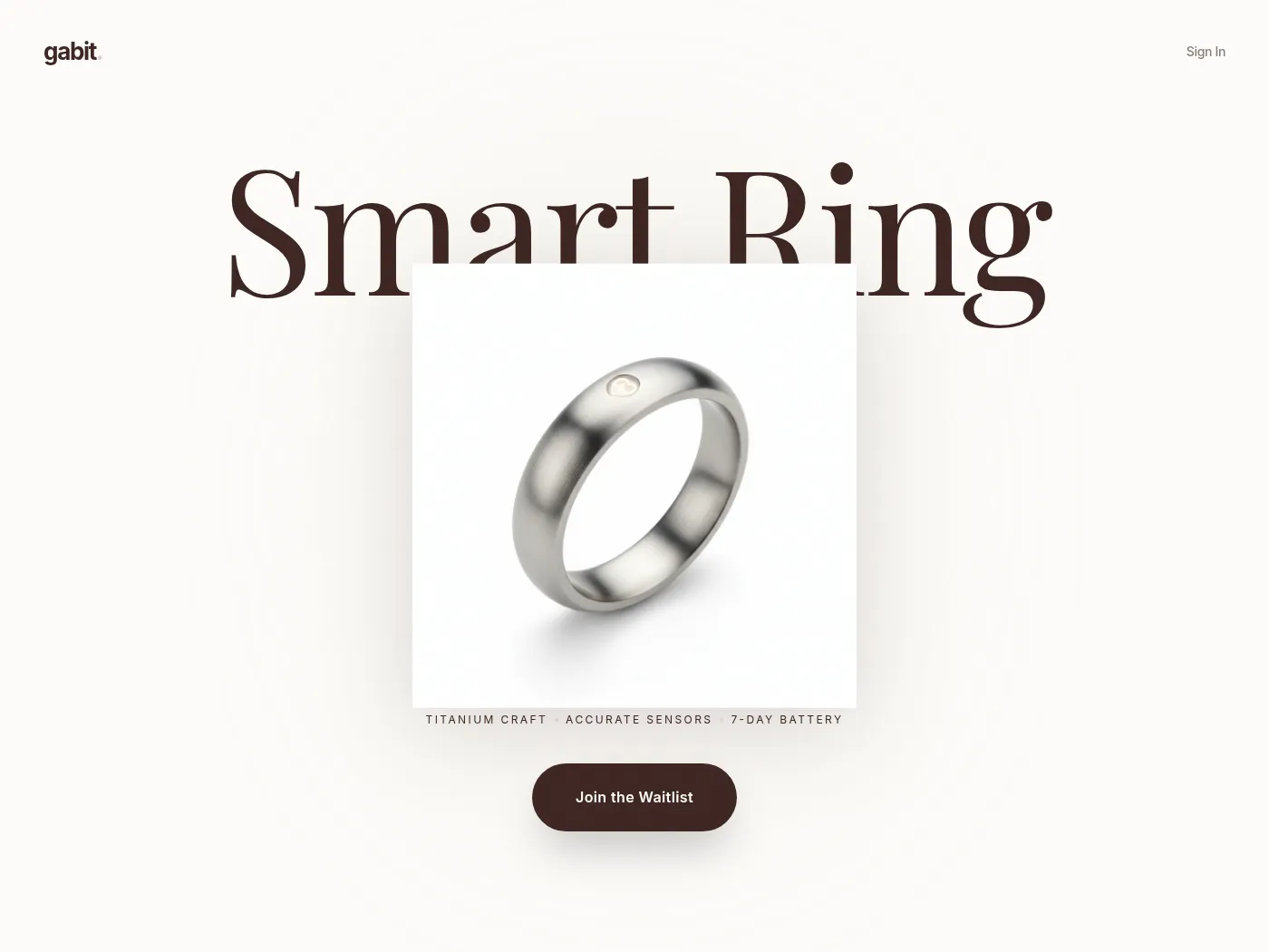 Gabit Smart Ring Hero