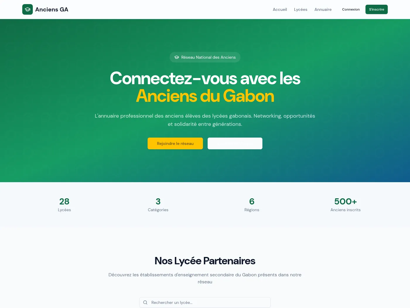 Gabon Alumni Directory SaaS