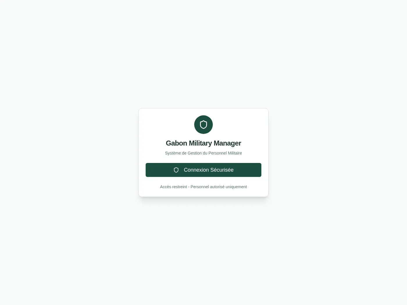 Gabon Military Manager