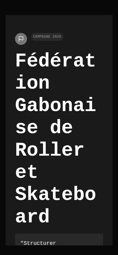 RollerSkate Gabon Campaign