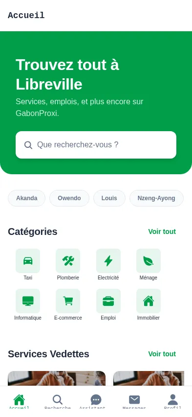 GabonProxi Local Services