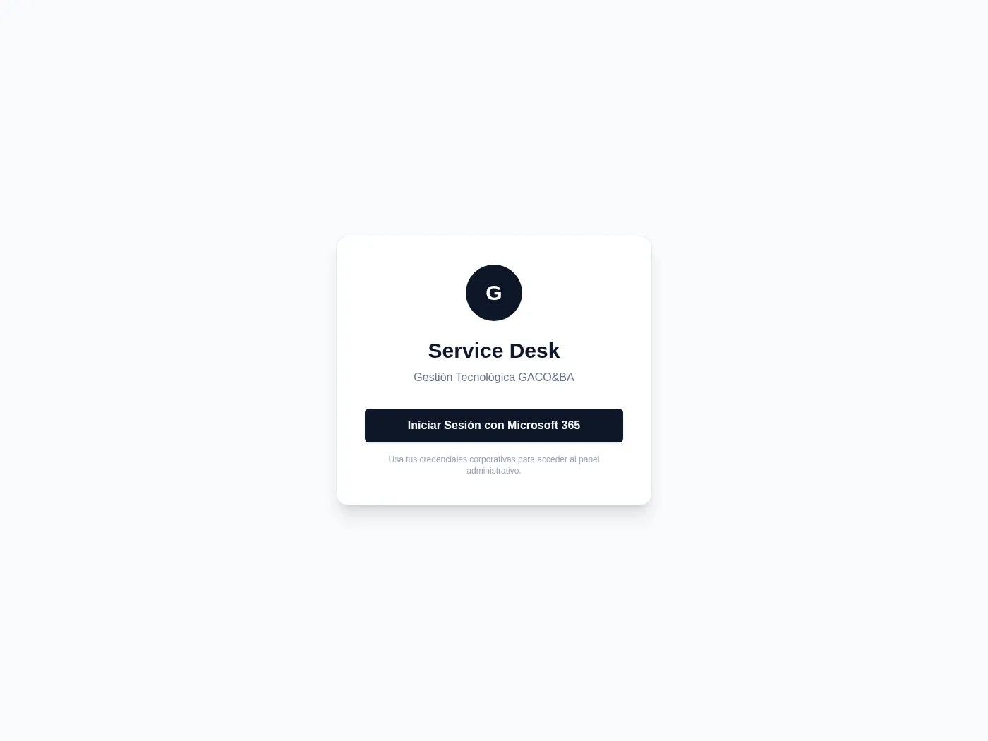 GACO&BA Service Desk