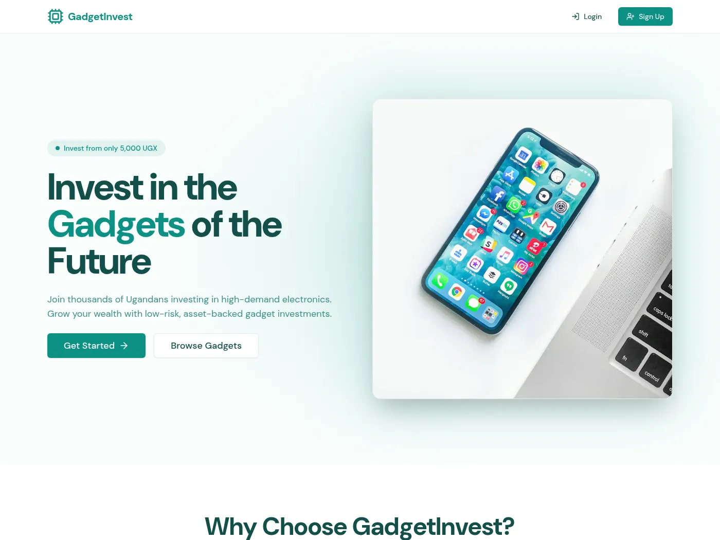 Gadget Investment Portal