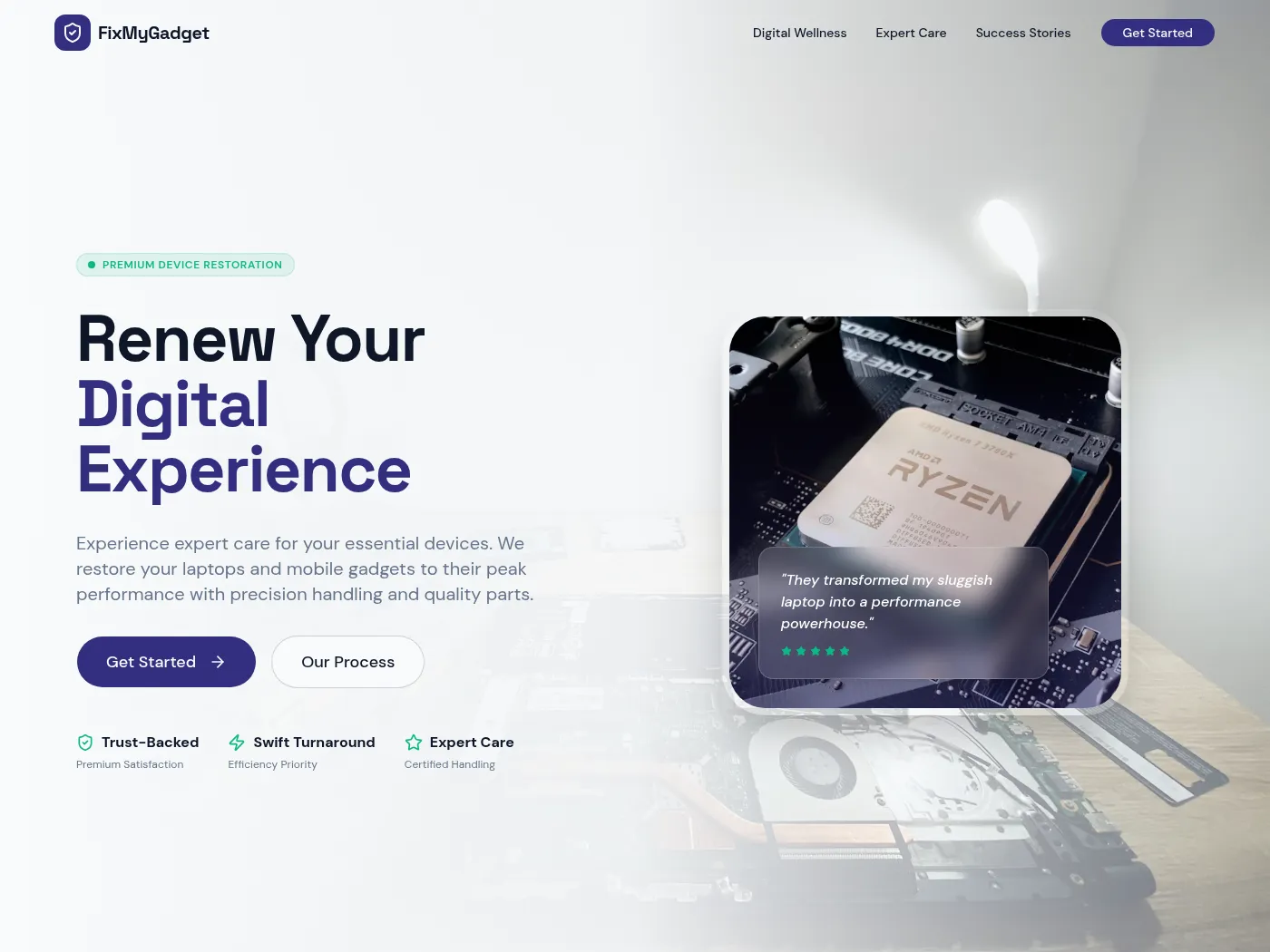 FixMyGadget Landing