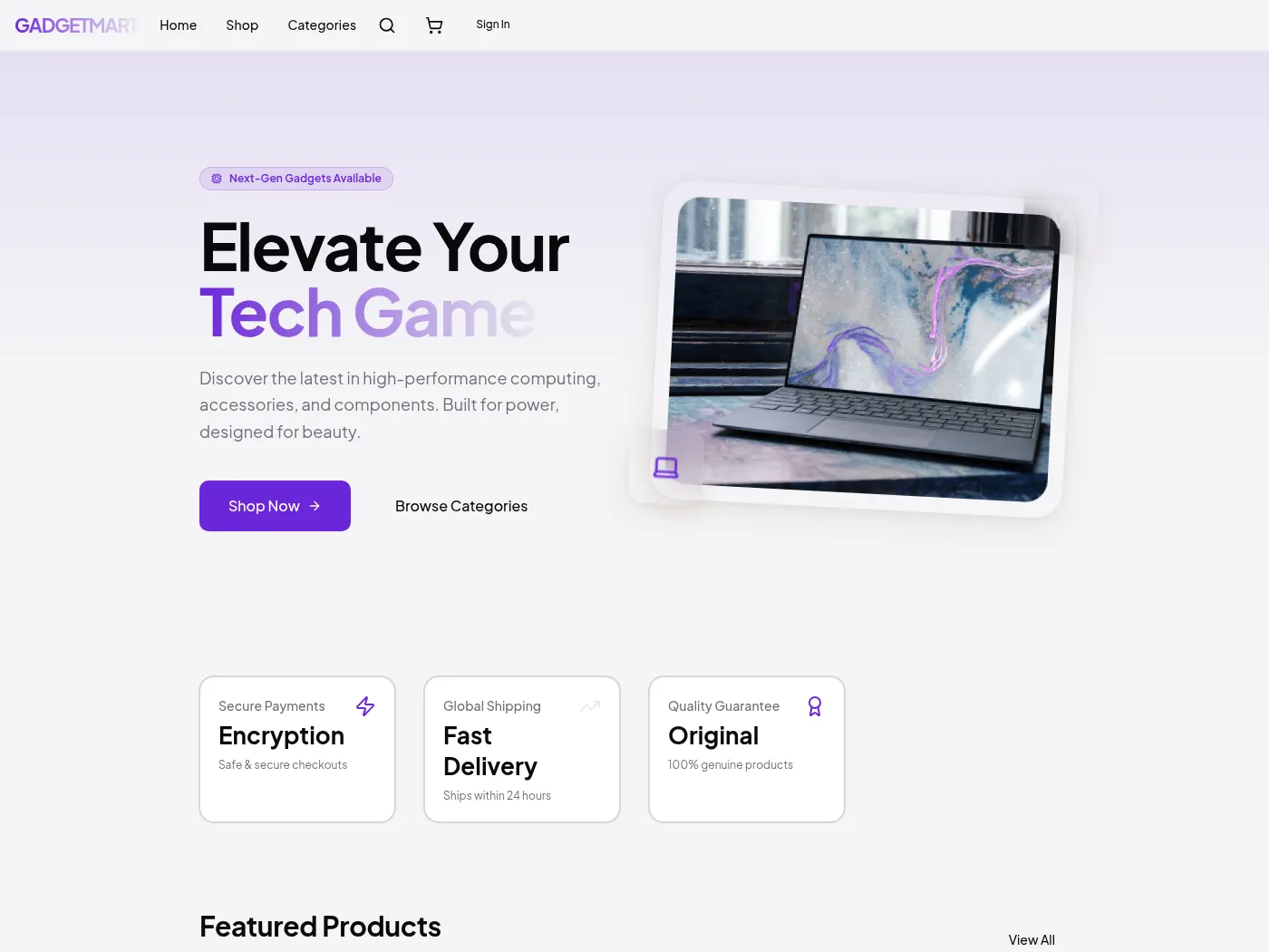 GadgetMart Webstore