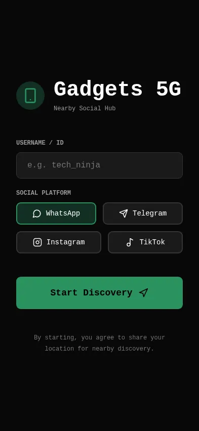 Gadgets 5G Nearby Radar