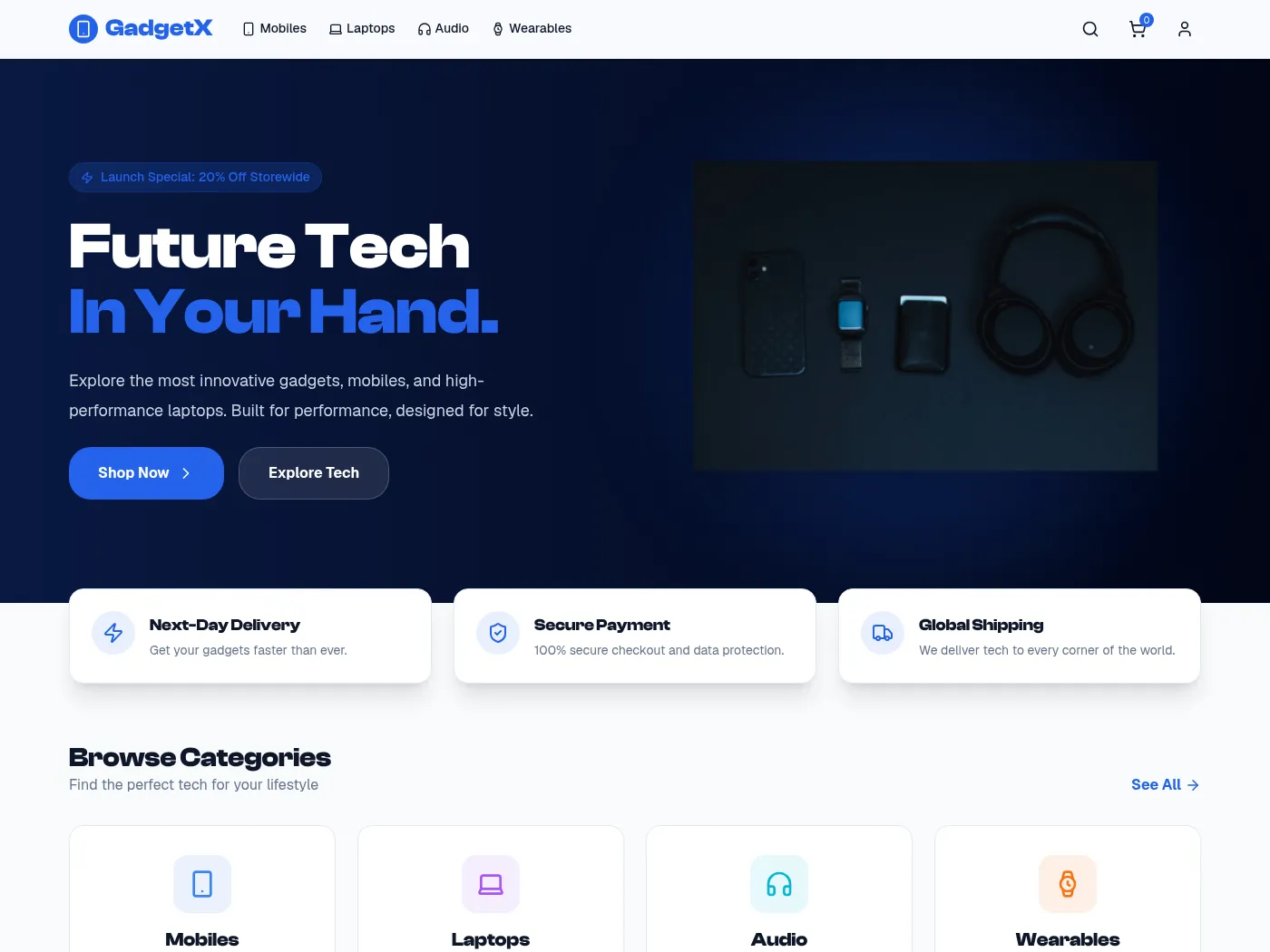 GadgetX Shopfront