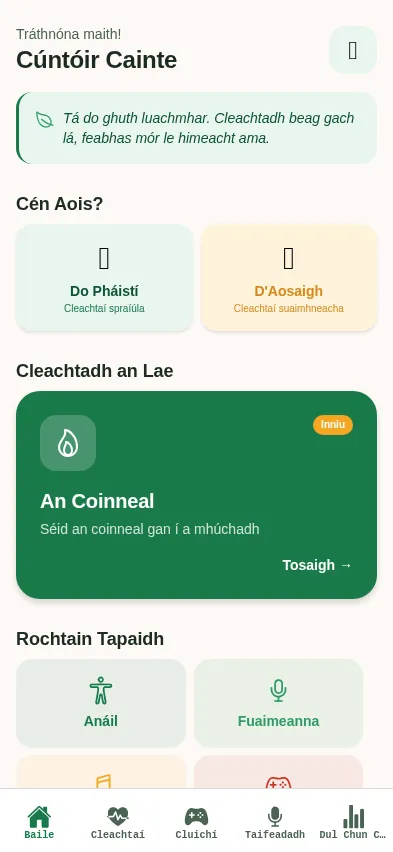 Gaeilge Speech Helper