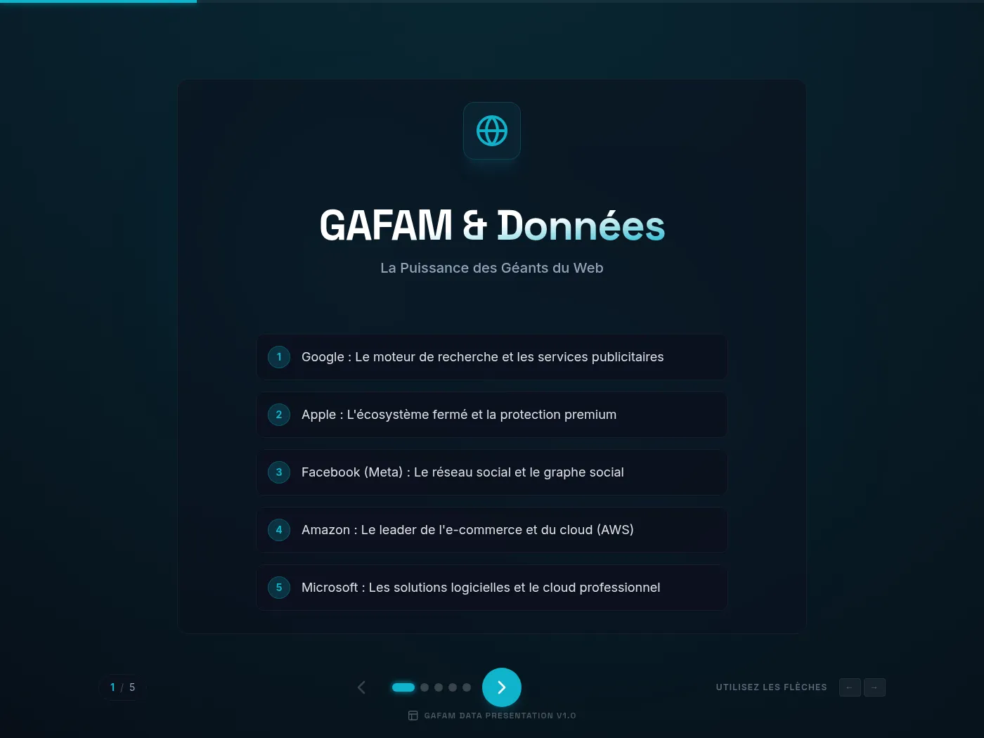 GAFAM Data Management Slides