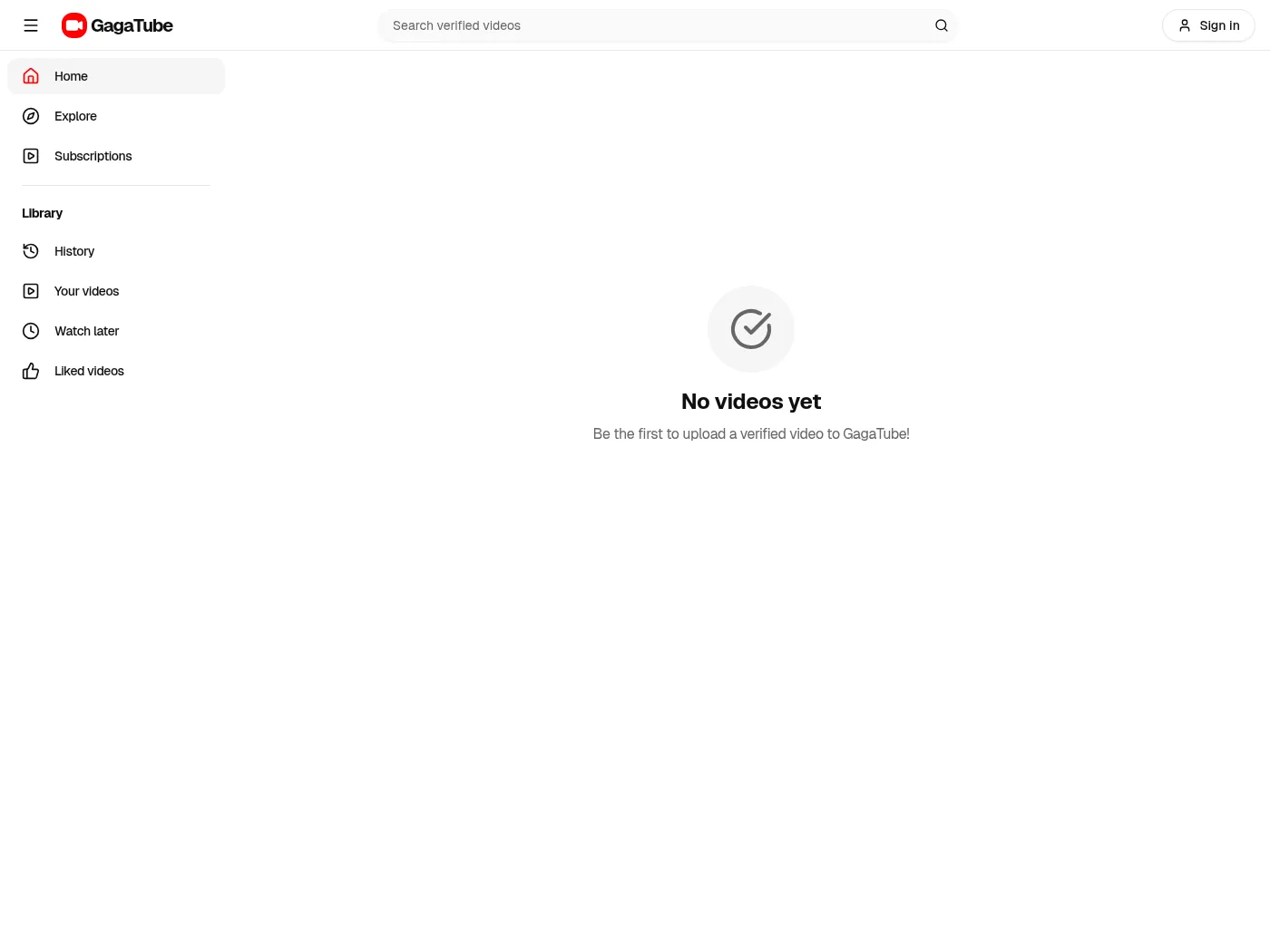 GagaTube Verified Platform