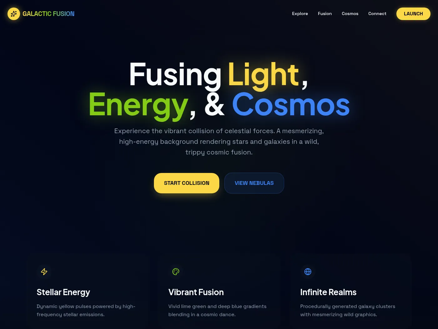Galactic Fusion Visuals