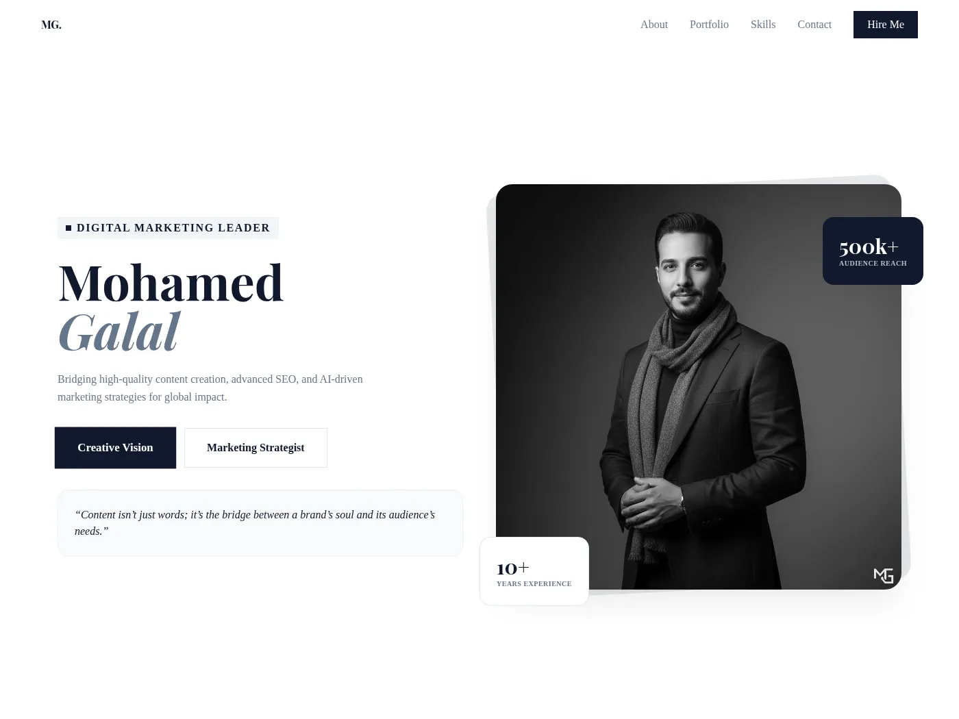 Galal Creator Portfolio