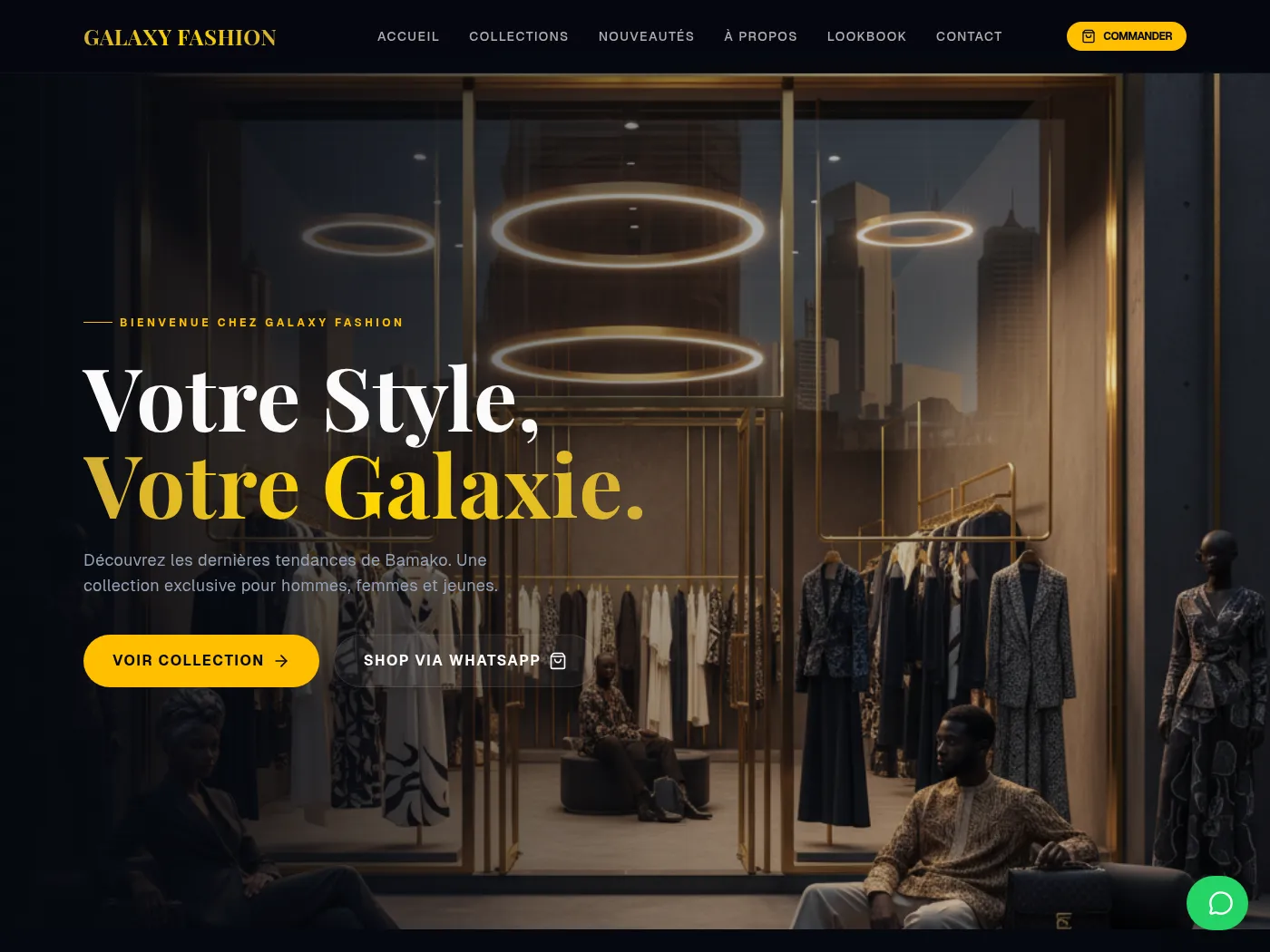 Galaxy Fashion Landing