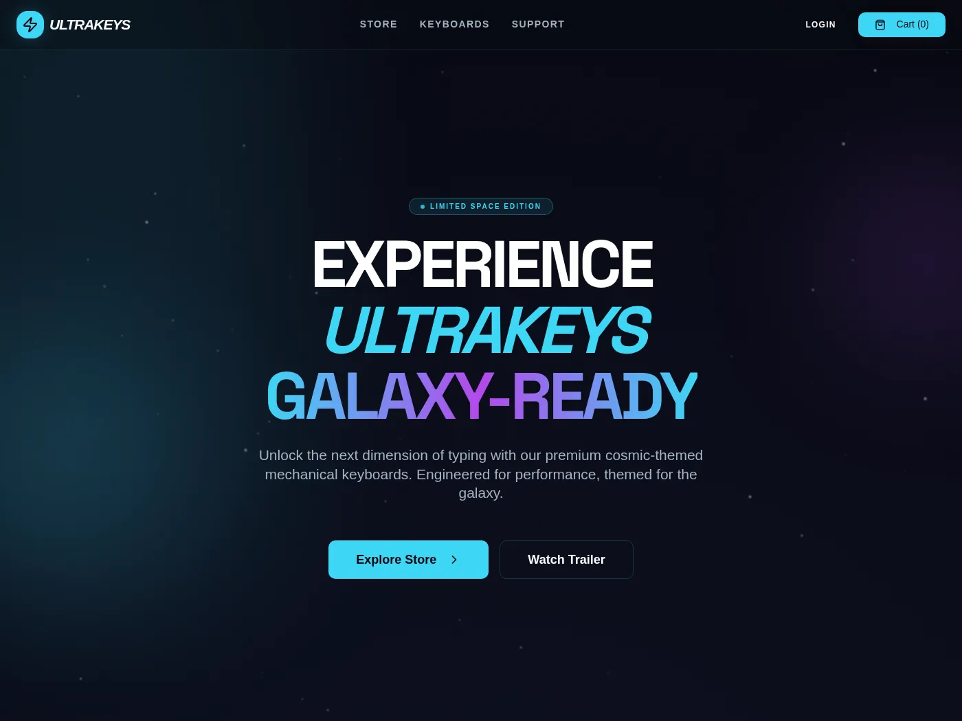 UltraKeys Galaxy Storefront