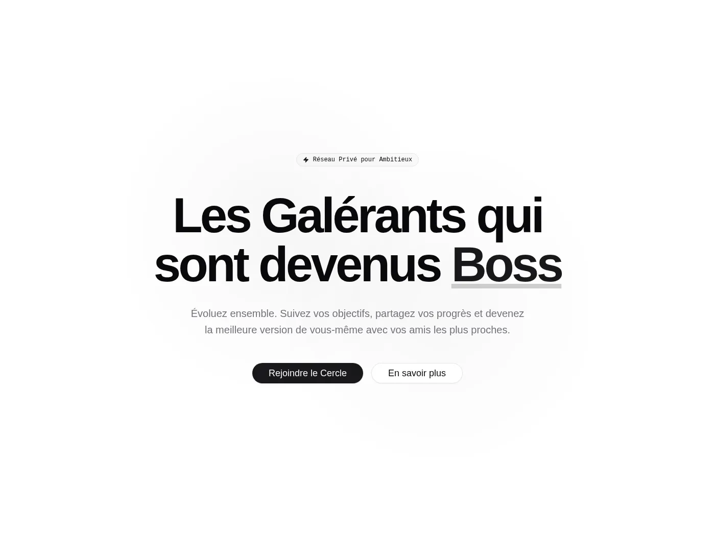 Galérants Boss Network