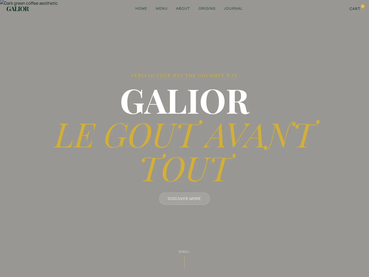 Galior Coffee Redesign