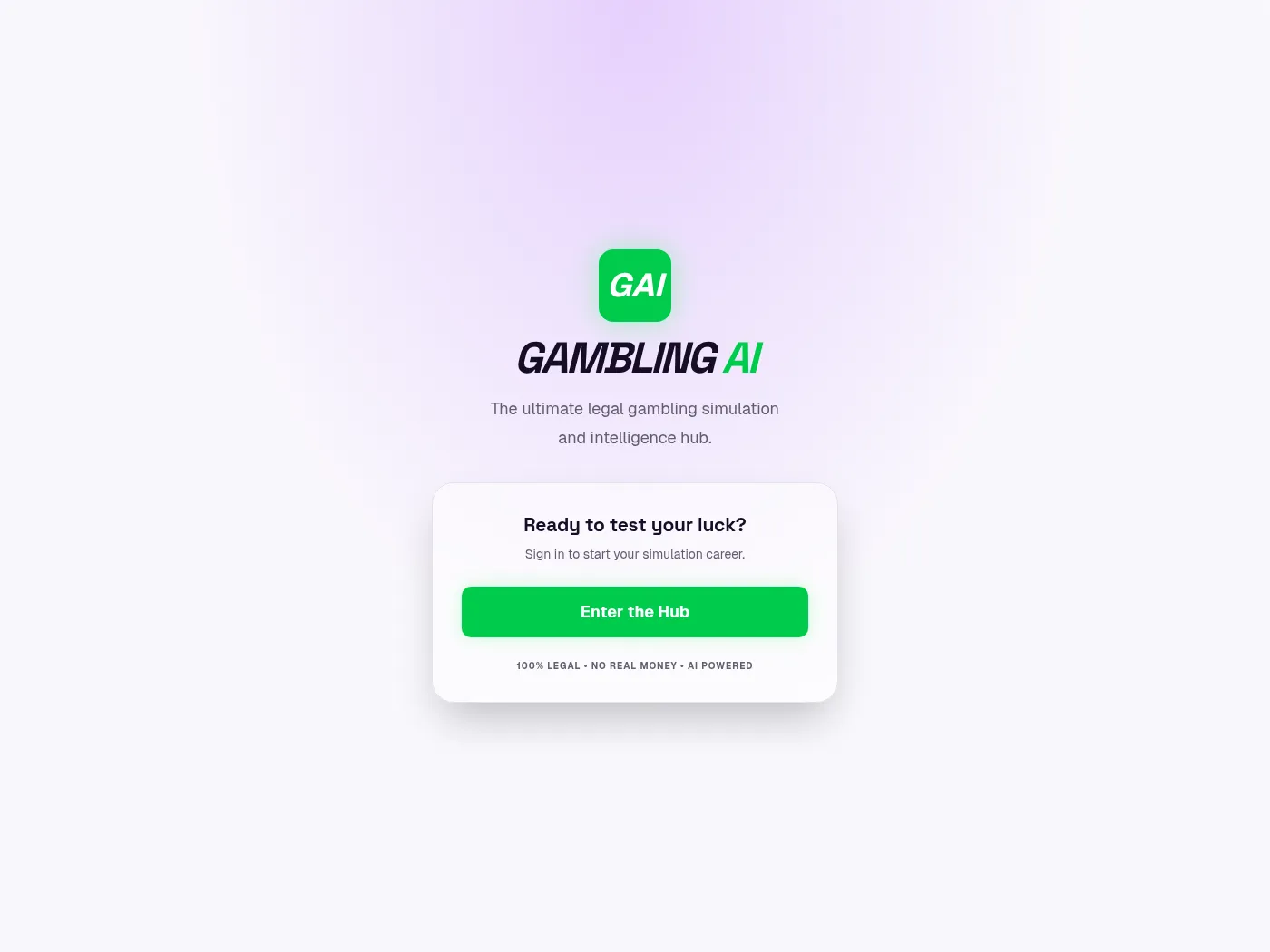 Gambling AI Hub