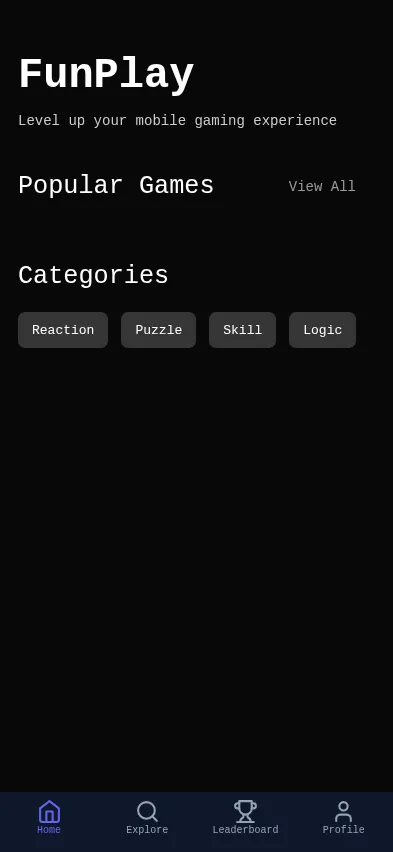 FunPlay Game App