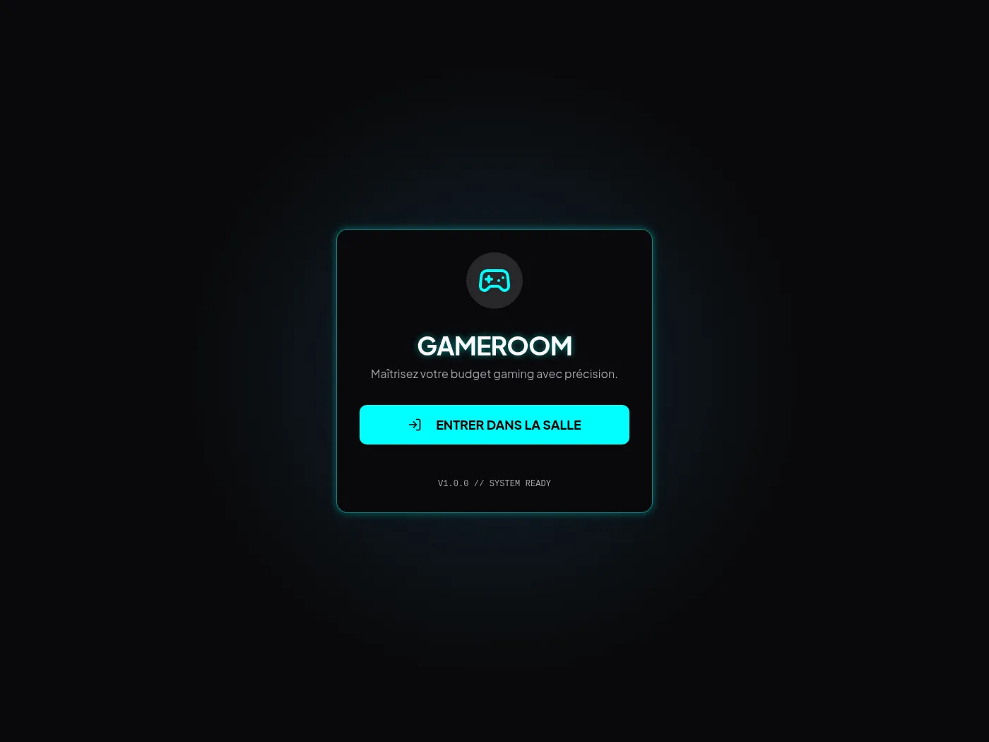 Game Room Budget Manager