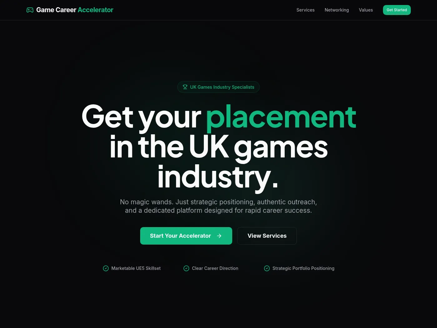 Game Career Accelerator