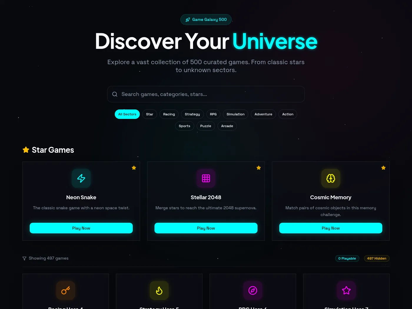 Game Galaxy 500