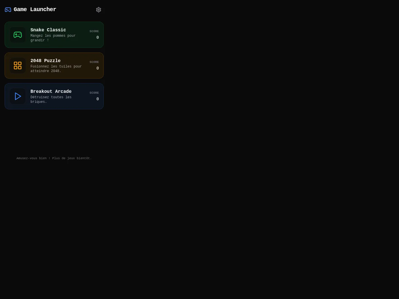 Game Launcher Extension