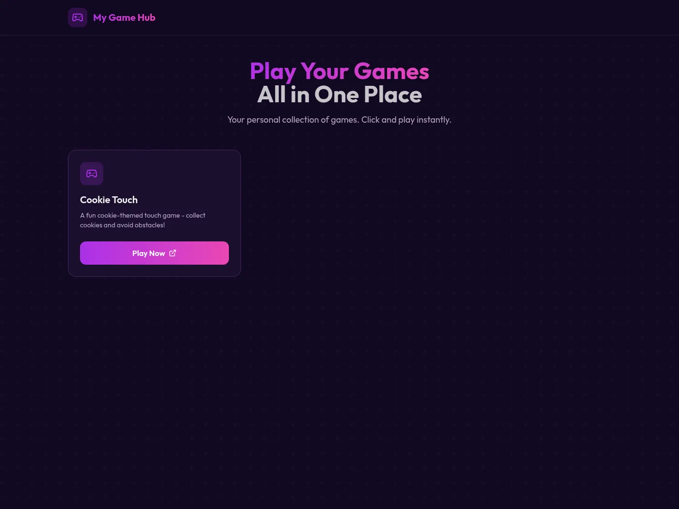 My Game Hub