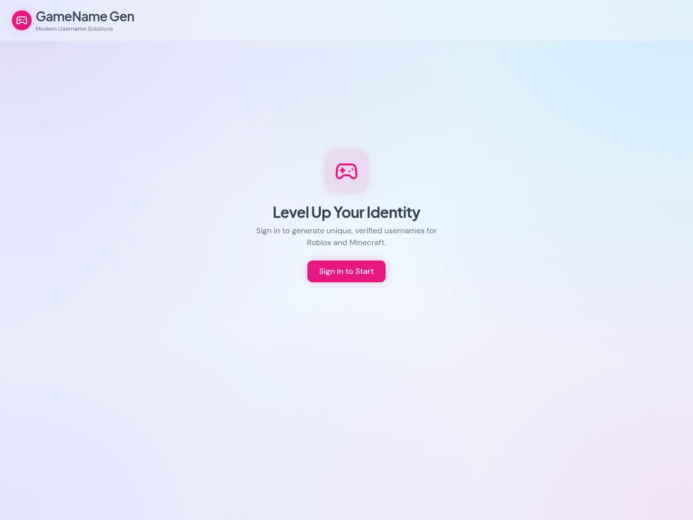 Clean Game Name Generator